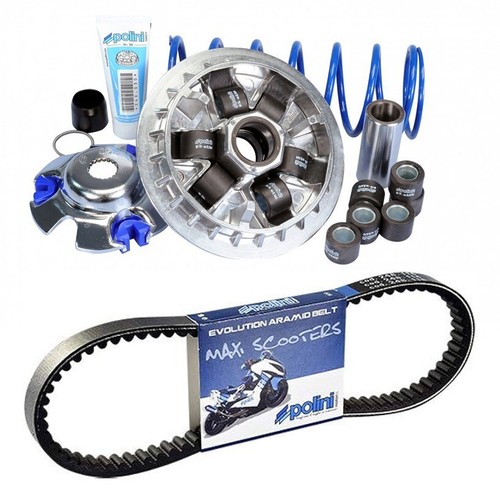 Hi-Speed Variator Kit + Aramid Transmission Belt Polini Yamaha X Max ...