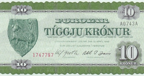 BANK OF FOROYAR 10 KRONUR 1974 UNC | eBay