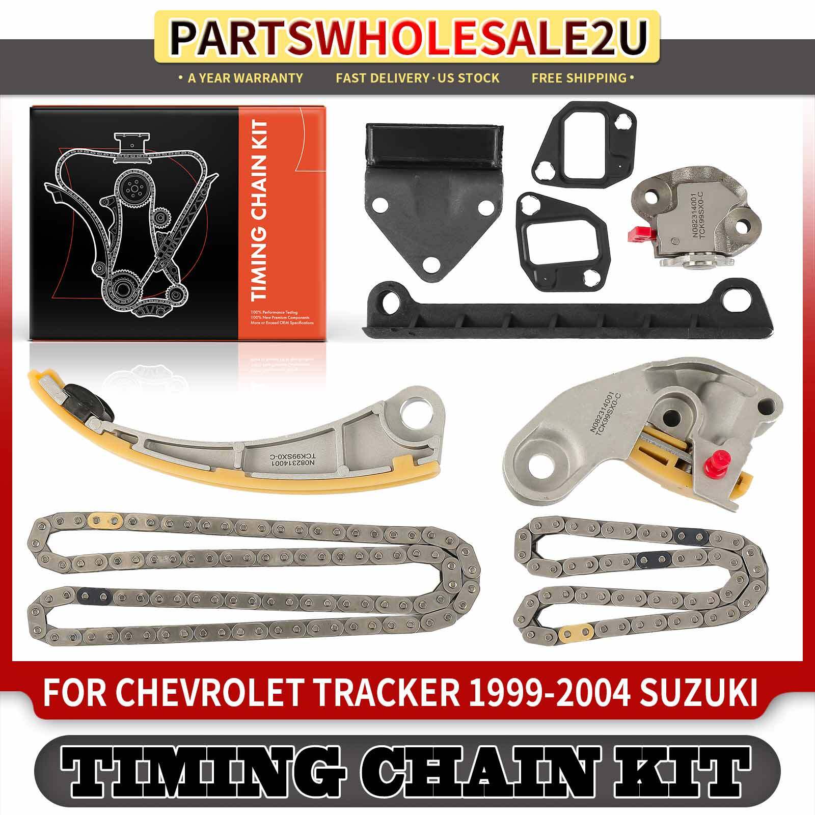 7pcs Engine Timing Chain Kit for Chevrolet Tracker Suzuki Vitara Esteem ...