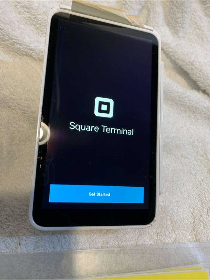 SPD2-01 Square Terminal Credit Card Reader W/Power Supply & Receipt Paper | eBay