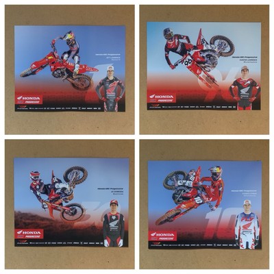 4 Honda Factory HRC Posters 2025 MOTOCROSS Jett Lawrence, Hunter, Hymas ...