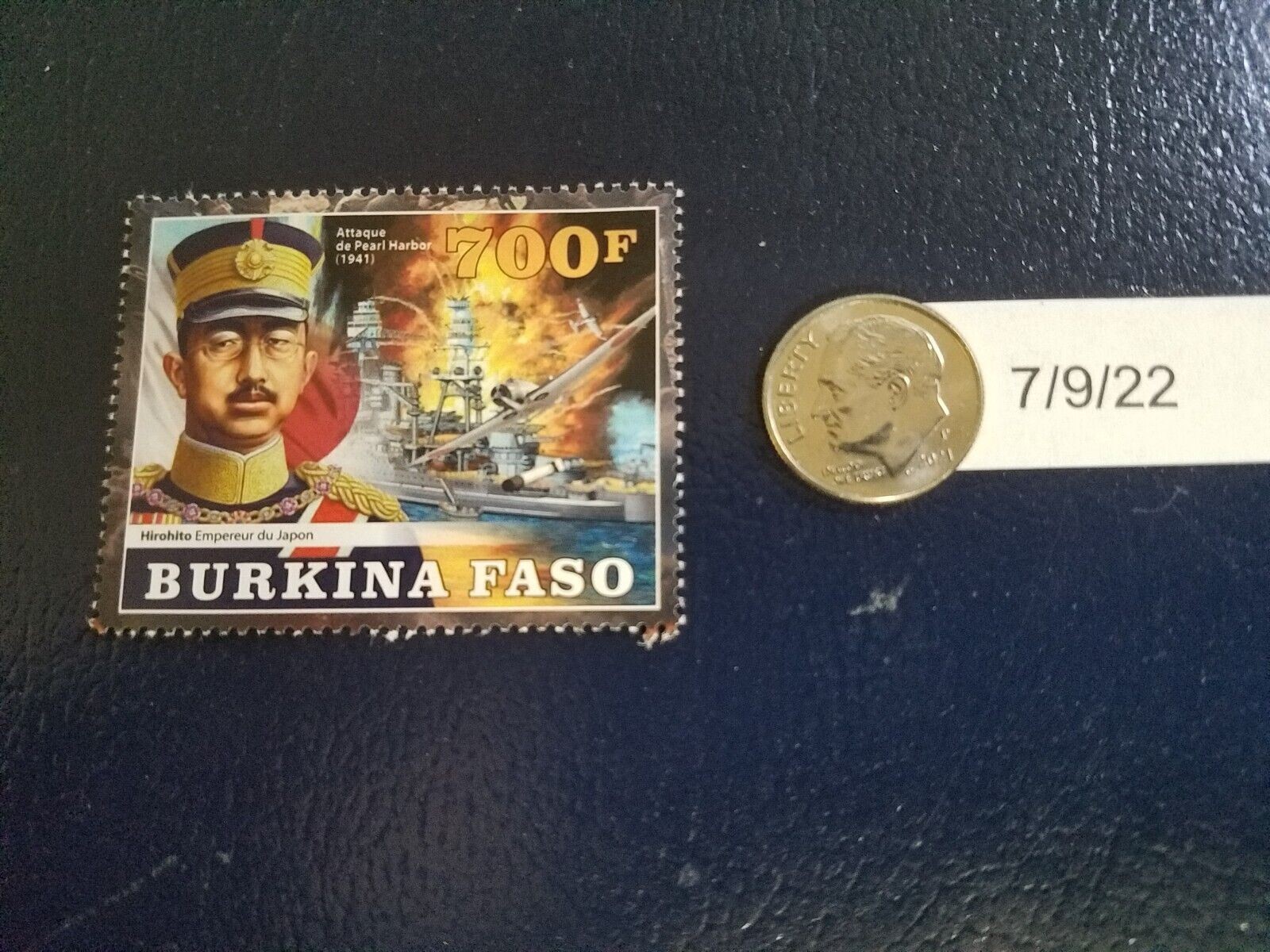 Emperor Hirohito Attack at Pearl Harbor Burkina Faso Perforated Stamp ...