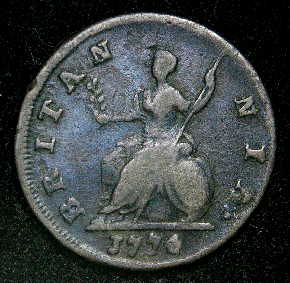 1774 George III FARTHING, Laureate Head Copper Coin - NICE | eBay UK