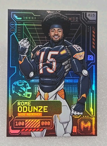 2025 CHICAGO BEARS ROME ODUNZE PANINI MONSTERS OF THE MIDWAY FOIL ...