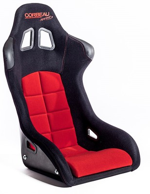 Corbeau Sprint Black Red cloth Bucket Motorsport Seat FIA Track Day GRP ...