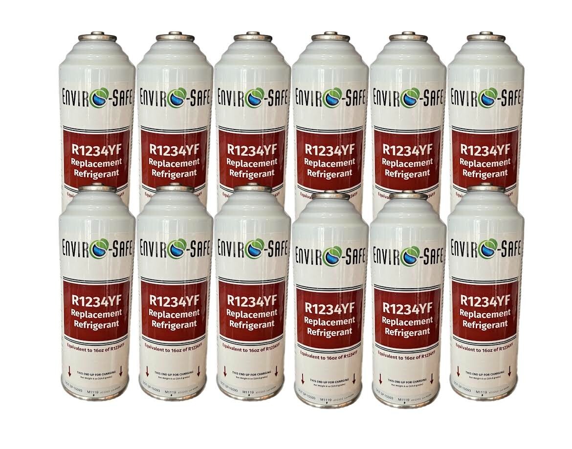 Enviro-Safe 1234YF Replacement Refrigerant - (12) 8 oz. Cans = 192 oz ...