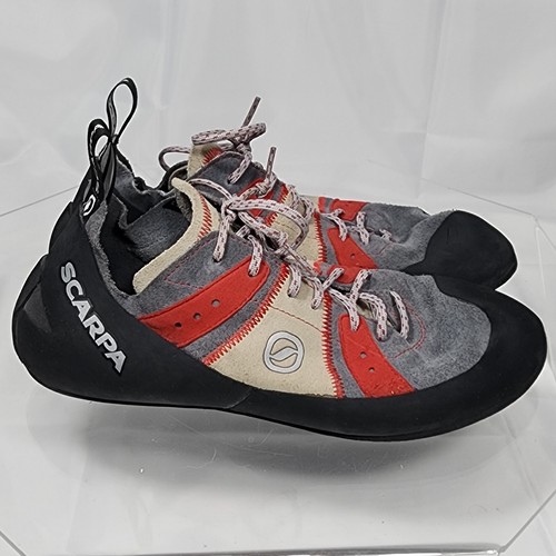 Scarpa Helix Rock Climbing Shoes EU 45 1/2 US Men 11 2/3 Uk 10 2/3 Red ...