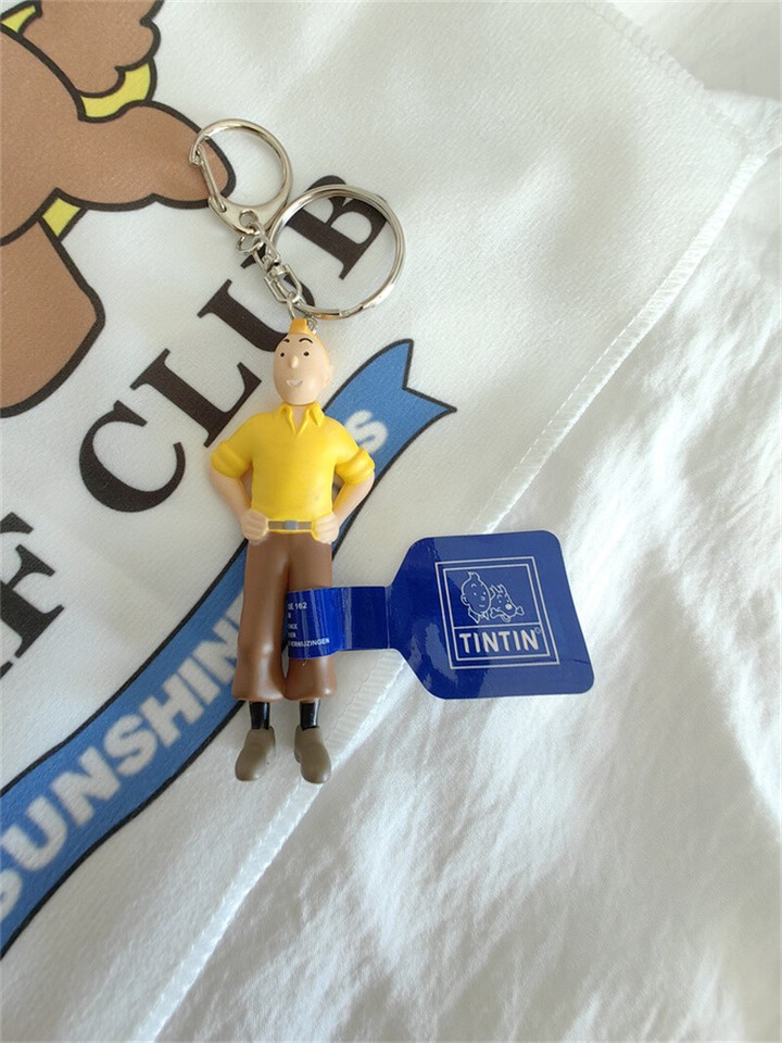 The Adventures of Tintin Tournesol Archibald Haddock Keychain Backpack ...