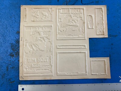 Rare 1952 Road Agent Newspaper Flong Mold Printing Movie Theater | eBay