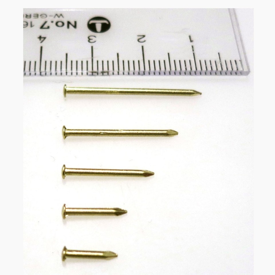 Solid Brass Panel Pins Nails Brads Escutcheon Pins 20 25 31 38mm pack ...