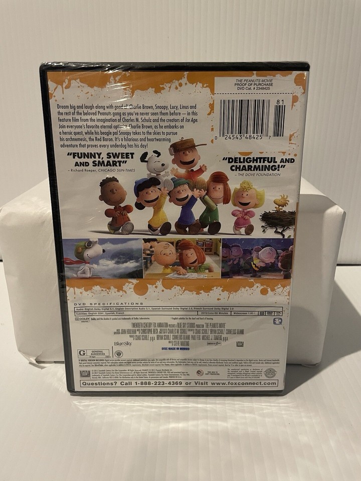 The Peanuts Movie (DVD, 2015, Widescreen) NEW Sealed 24543484257| eBay