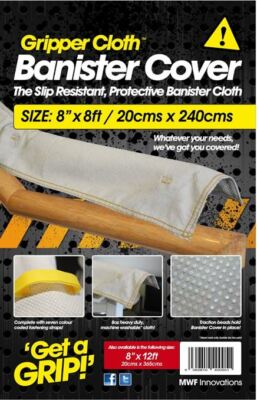 HAND RAIL:BANISTER COVERS 8" X 8FT (20CM X 244CM) BANISTER PROTECTION ...