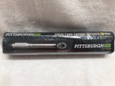 1/4 In. Drive Click Type Torque Wrench PITTSBURGH PRO 61277 Reversible ...