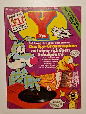 YPS Heft Nr.81 ohne Gimmick, mit Robin Ausdemwald, Davy Crockett, Pif ...