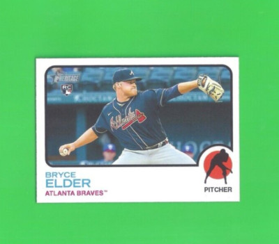 MLB 2022 Topps Heritage BRYCE ELDER #591 Rookie Card Atlanta Braves | eBay