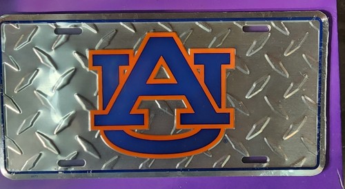 AUBURN UNIVERSITY TIGERS CAR TRUCK TAG DIAMOND LICENSE PLATE AUBURN ...
