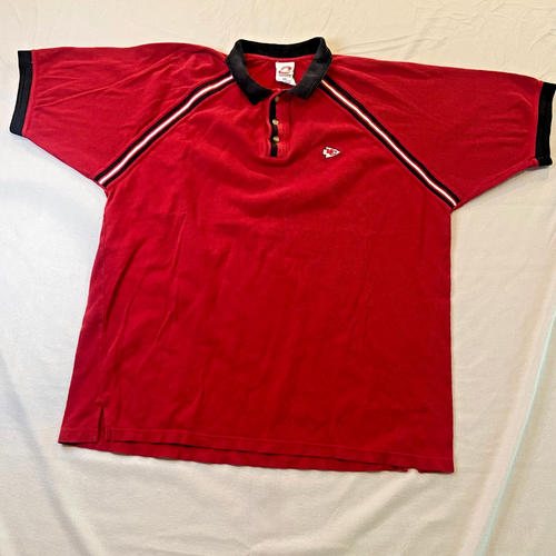 Vintage Cadre Kansas City Chiefs Polo Shirt Mens XXL Red Black NFL ...