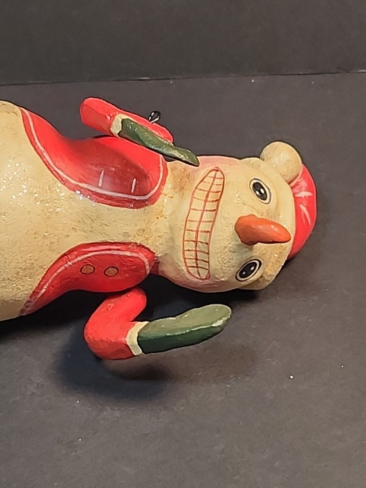 Department 56 Poliwoggs Primitive Snowman Winter Christmas Figurine ...