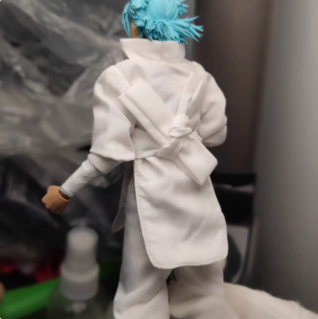 1/12 Custom White Cloth Gown For 6'' Kashimo Hajime Action Figure Body ...