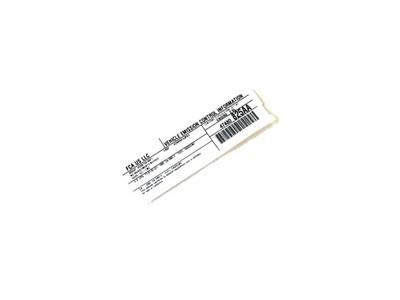 Genuine Mopar Veci Label Label 47480825AA | eBay