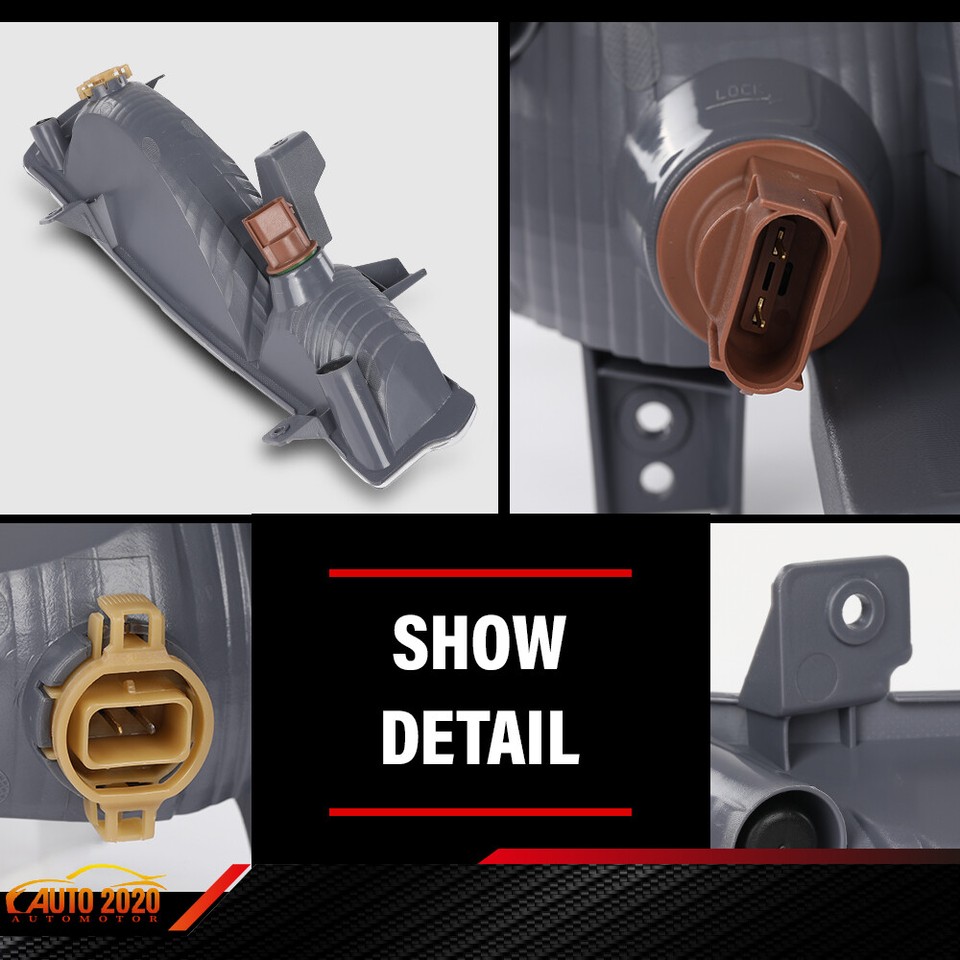 Fits 2018-21 Jeep Compass Pair Front Bumper Fog lamps Parking Lights ...