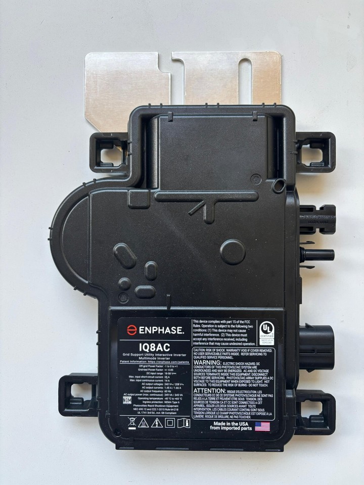 Enphase IQ8 AC micro inverter with adapter MC4 Solar panel (IQ Cable DC ...