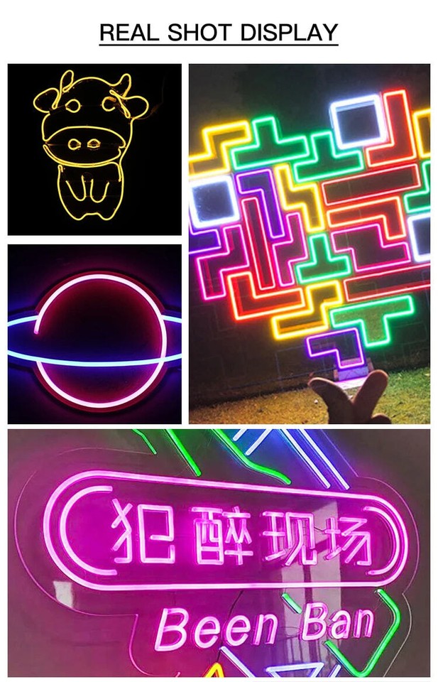 Separated Neon Flexible LED Light Strip Cover Silicone Bendable Outdoor ...