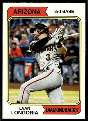 2023 Topps Heritage Evan Longoria Arizona Diamondbacks #142 | eBay