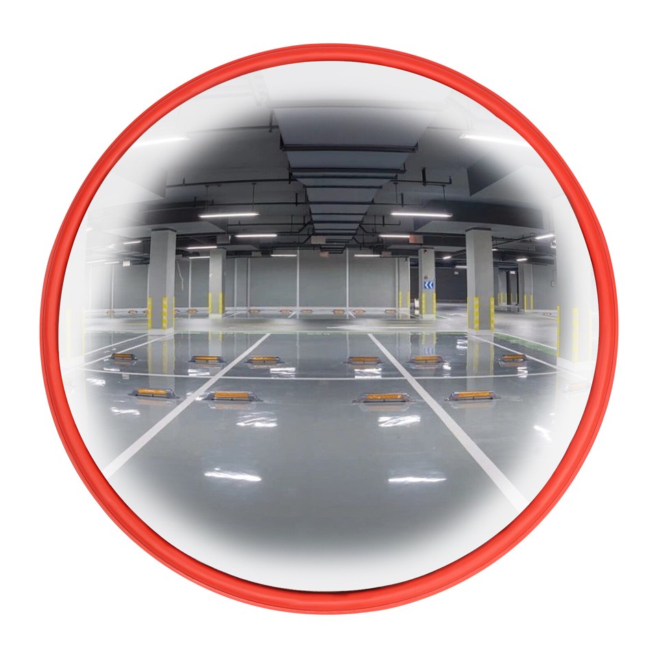 24" Traffic Convex Mirror Wide Angle Safety Mirror Driveway Outdoor ...