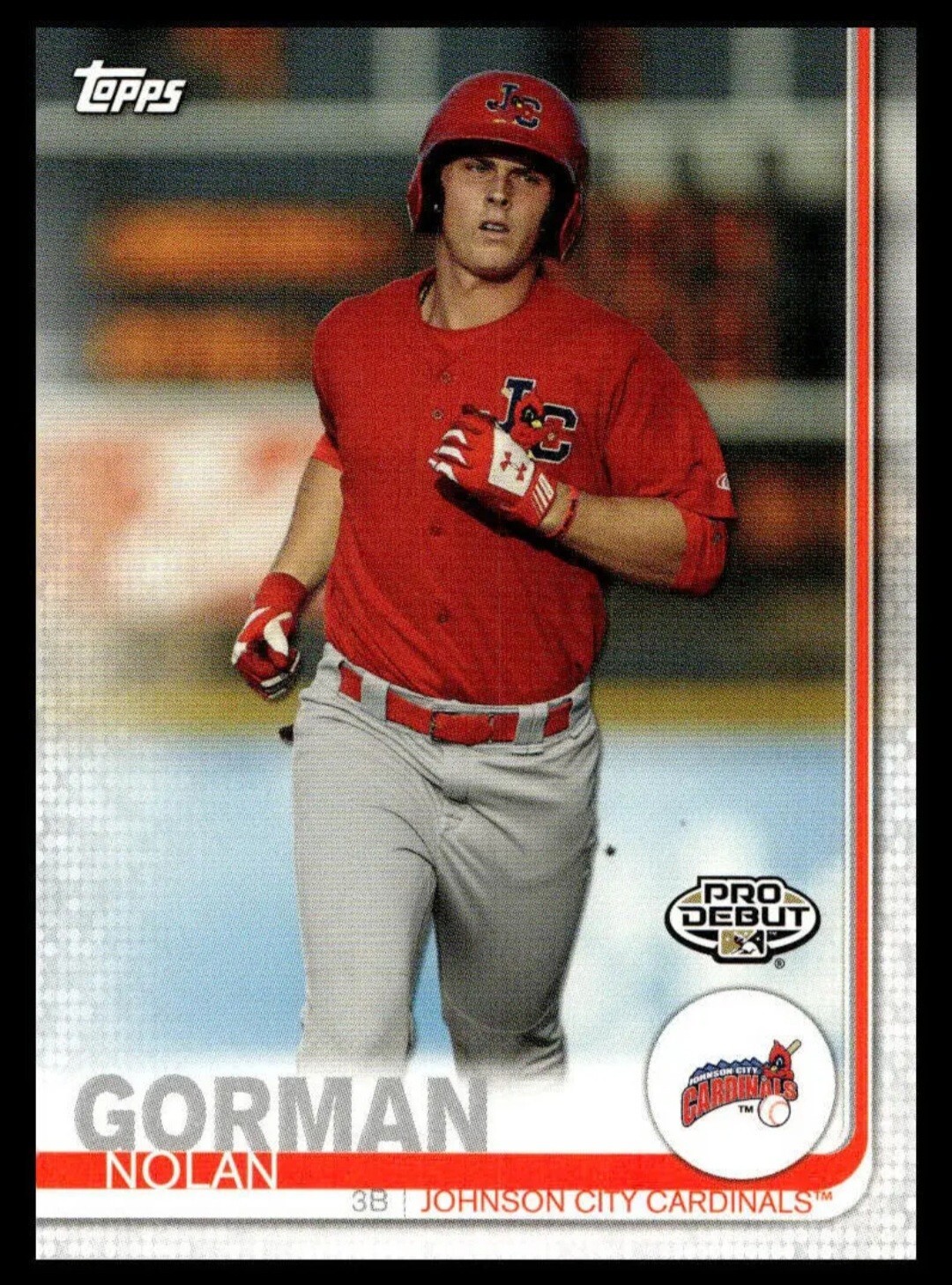 2019 Topps Pro Debut #191 Nolan Gorman Rookie St. Louis Cardinals XRC ...