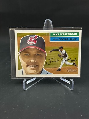 2005 Topps Heritage Baseball Jake Westbrook SP Variation Card #451 | eBay
