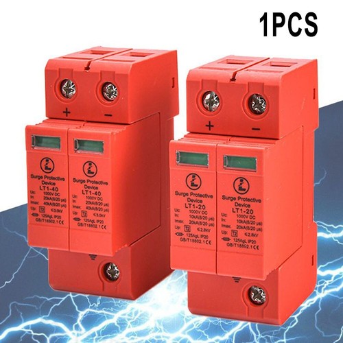 Long Lasting 2P SPD DIN Rail Surge Protector DC1000V 20KA~40kA for ...