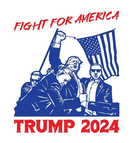 Fight For America Donald Trump shirt election 2024 protect DJT shot ...