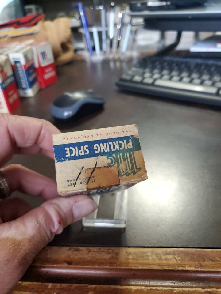 Vintage OPENED PARTIALLY USED McCormick Spice Box - PICKLING SPICE | eBay