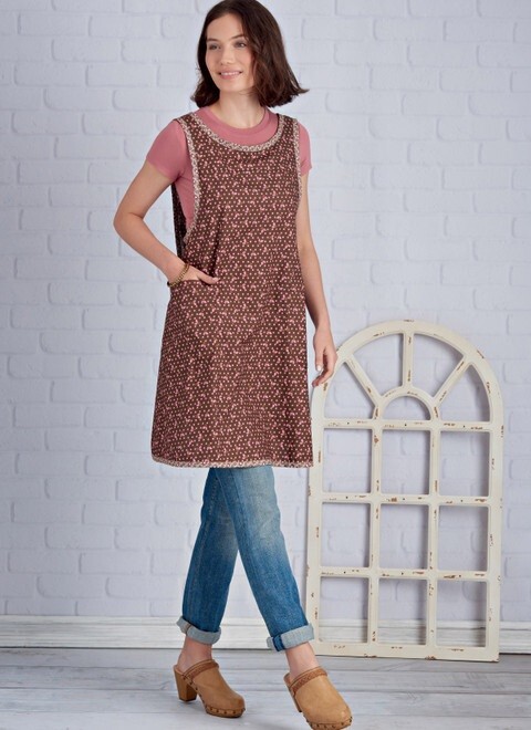 Simplicity S9312 Sewing Pattern Misses Cross-Back Aprons Sizes: XS - XL ...