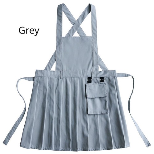 Women Canvas Apron Pleated with Pockets for Baking Chefs Kitchen ...