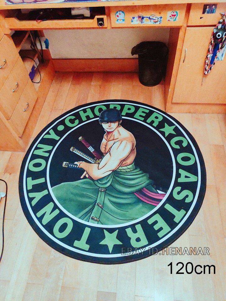 ONE PIECE Carpet Character Round Floor Mat Home Area Rugs Multi ...