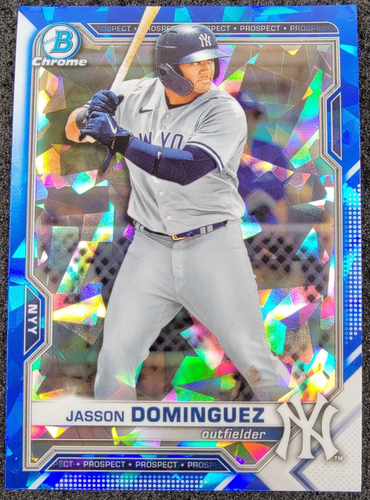 2021 Bowman Draft Sapphire Refractor Jasson Dominguez #BDC-77 Yankees ...