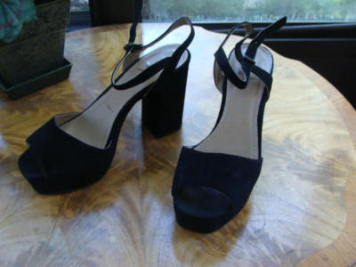 Atmosphere Women's Black Strappy Platform Heels Sandal Size 8 | eBay