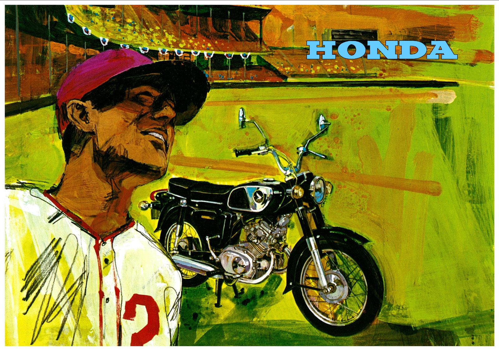 HONDA Posters CB750 CB450 CB350 CA175 CD175 C50 Set of 6 1967 1968 1969 ...