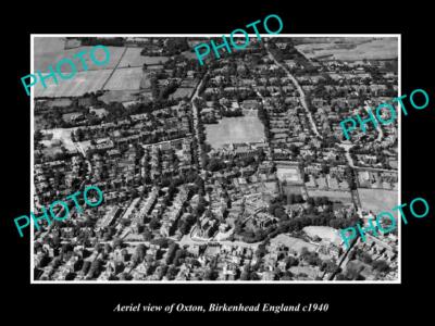 OLD 8x6 HISTORIC PHOTO AERIAL VIEW OF OXTON BIRKENHEAD ENGLAND c1940 | eBay