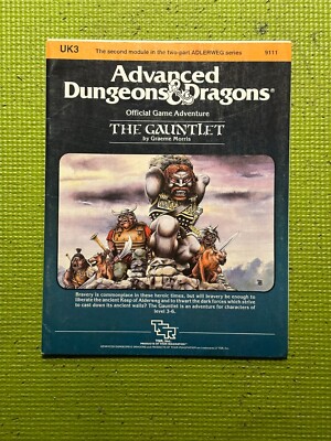 A D&D UK3 The Gauntlet TSR RPG 9111 official game adventure VG+ | eBay