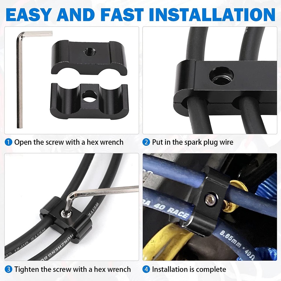 Spark Plug Wire Separator Holder for 8mm 9mm 10mm Spark Plug Wire ...