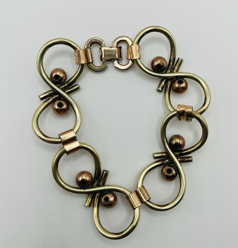 Vintage Kreisler Gold Filled Art Deco Figure Eight Chain Link Bracelet ...