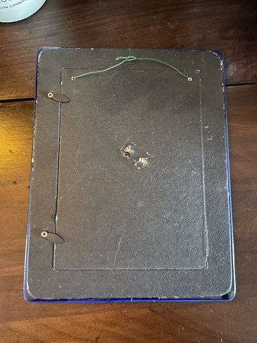 Retro Vintage Blue Ceramic Pre Loved Picture Photo Frame | eBay UK