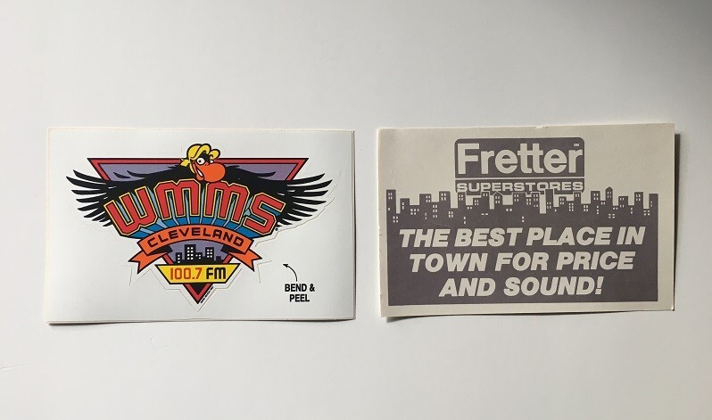 WMMS 100.7 FM THE BUZZARD CLEVELAND ROCK RADIO VINTAGE NOS STICKER ...