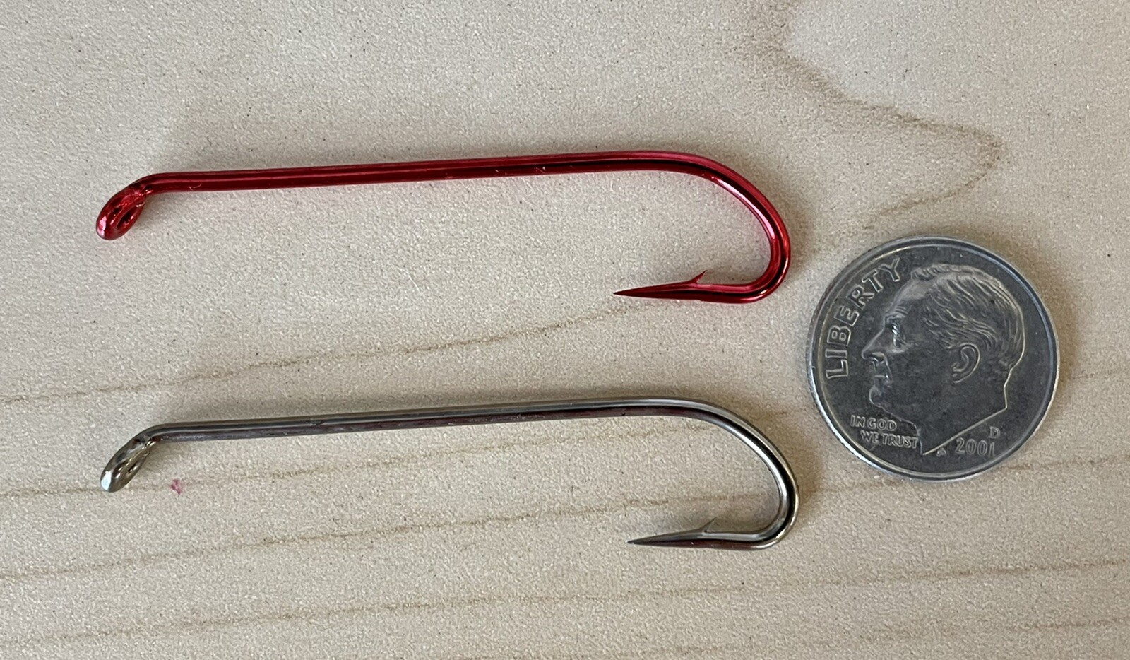 25 GAMAKATSU RUSSIAN RIVER FLY HOOKS. RED or BRONZE, #2. ALASKA SALMON ...