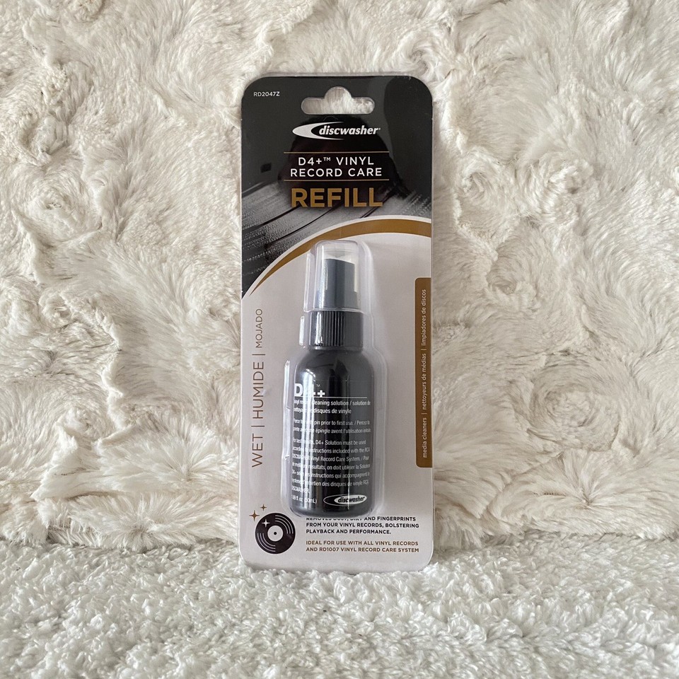DISCWASHER NEW RCA D4 + Record Cleaner SPRAY Bottle Best Cleaning Fluid ...