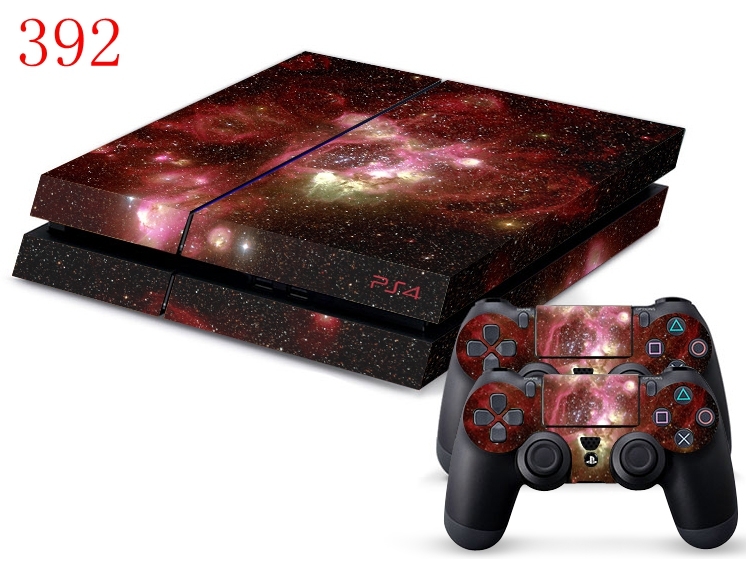 Sony PS4 Console and Controller Skins -- Red Space Design Nebula (#392 ...