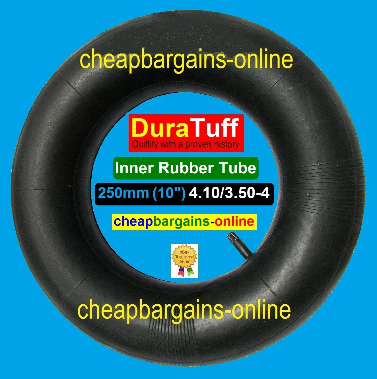 10" x 4.10/3.50-4 INNER TUBE 250mm HAND TRUCK TUBE 10in HAND TROLLEY ...